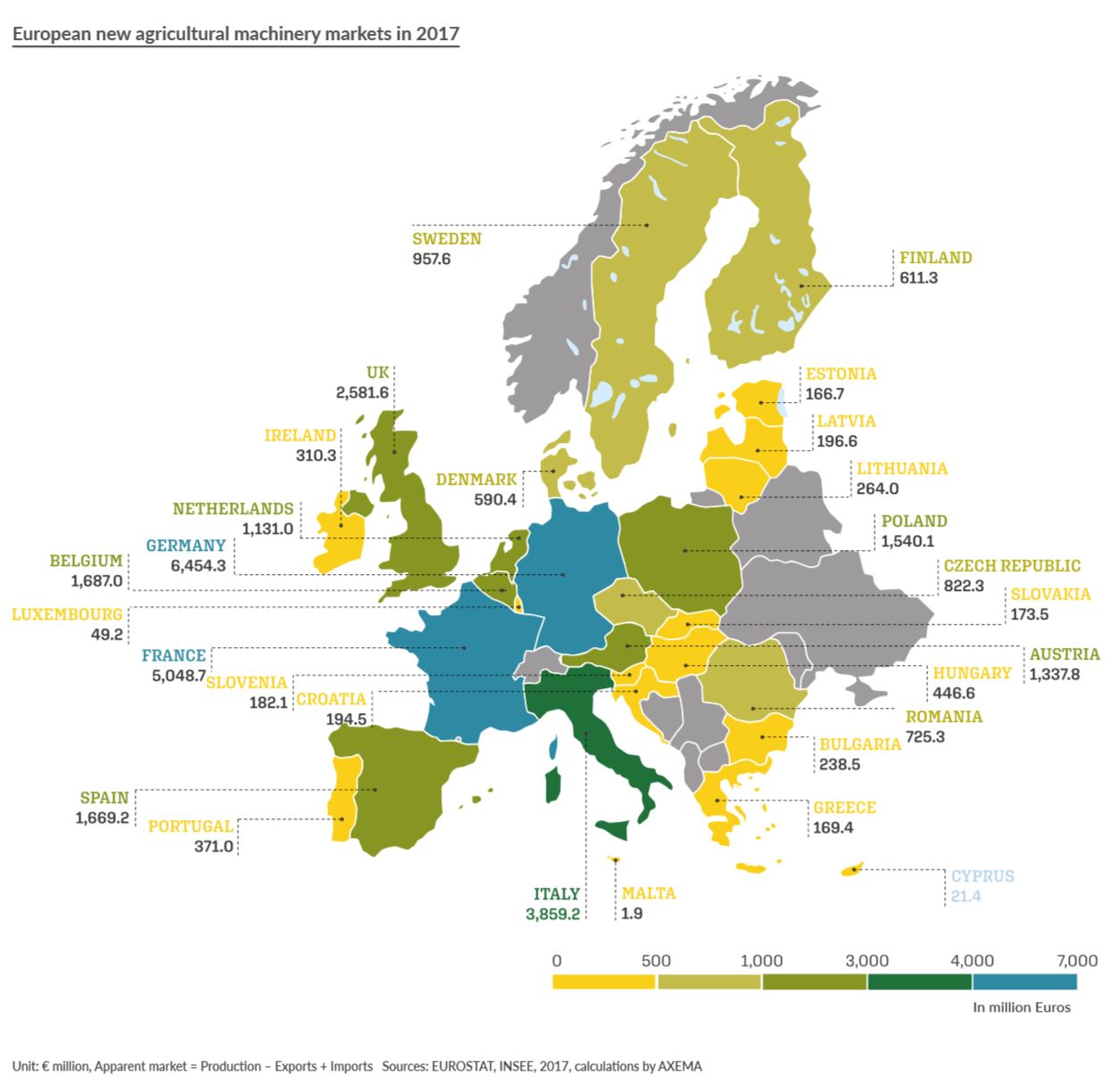 Map: Where is the most money spent on farm machinery? - Agriland.ie