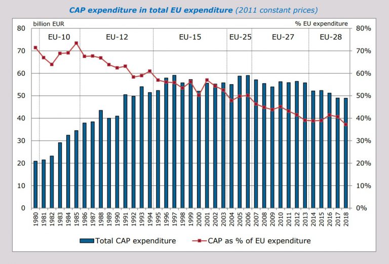Chart: How much of the EU's overall spend goes on CAP? - Agriland.ie