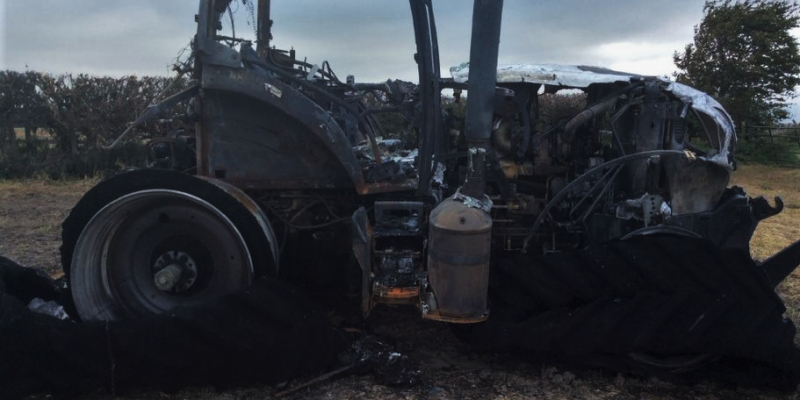 Cost of tractor fires soars to £19 million in the UK - Agriland.ie