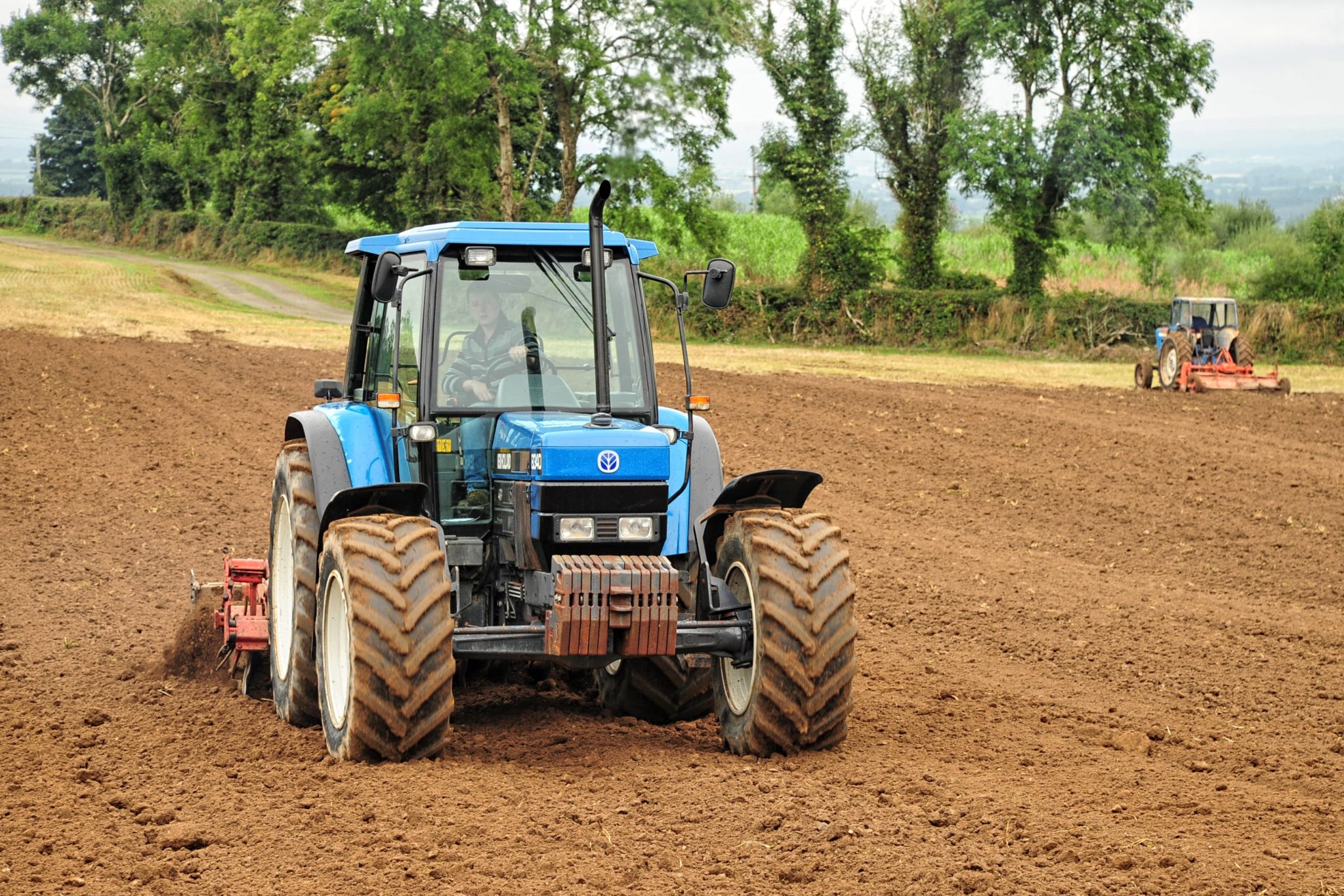 Ford tractors, big and small, were seen working at classic tillage day