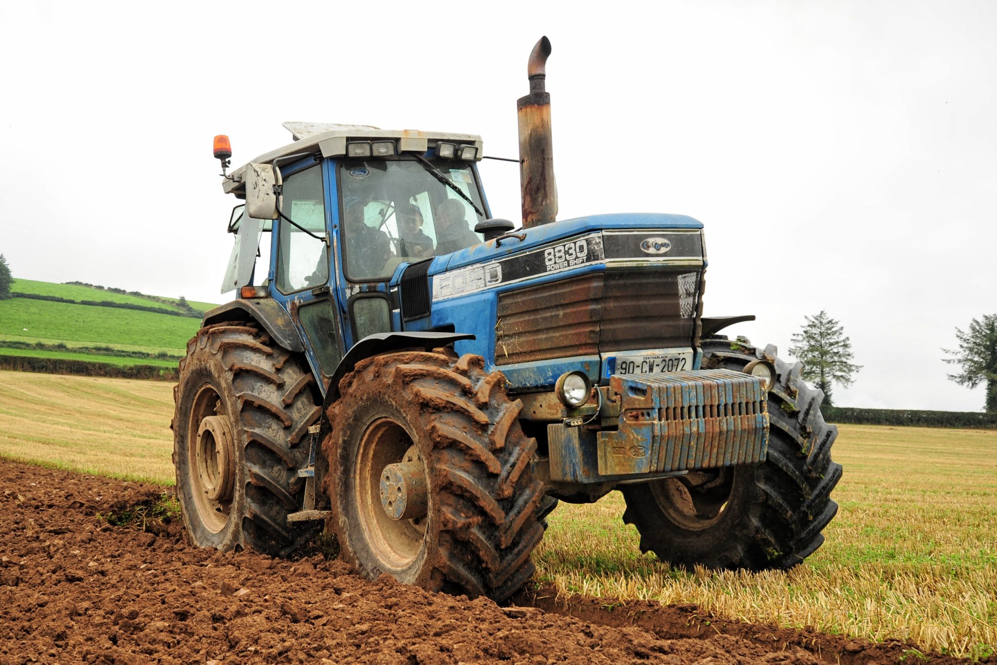 Ford tractors, big and small, were seen working at classic tillage day