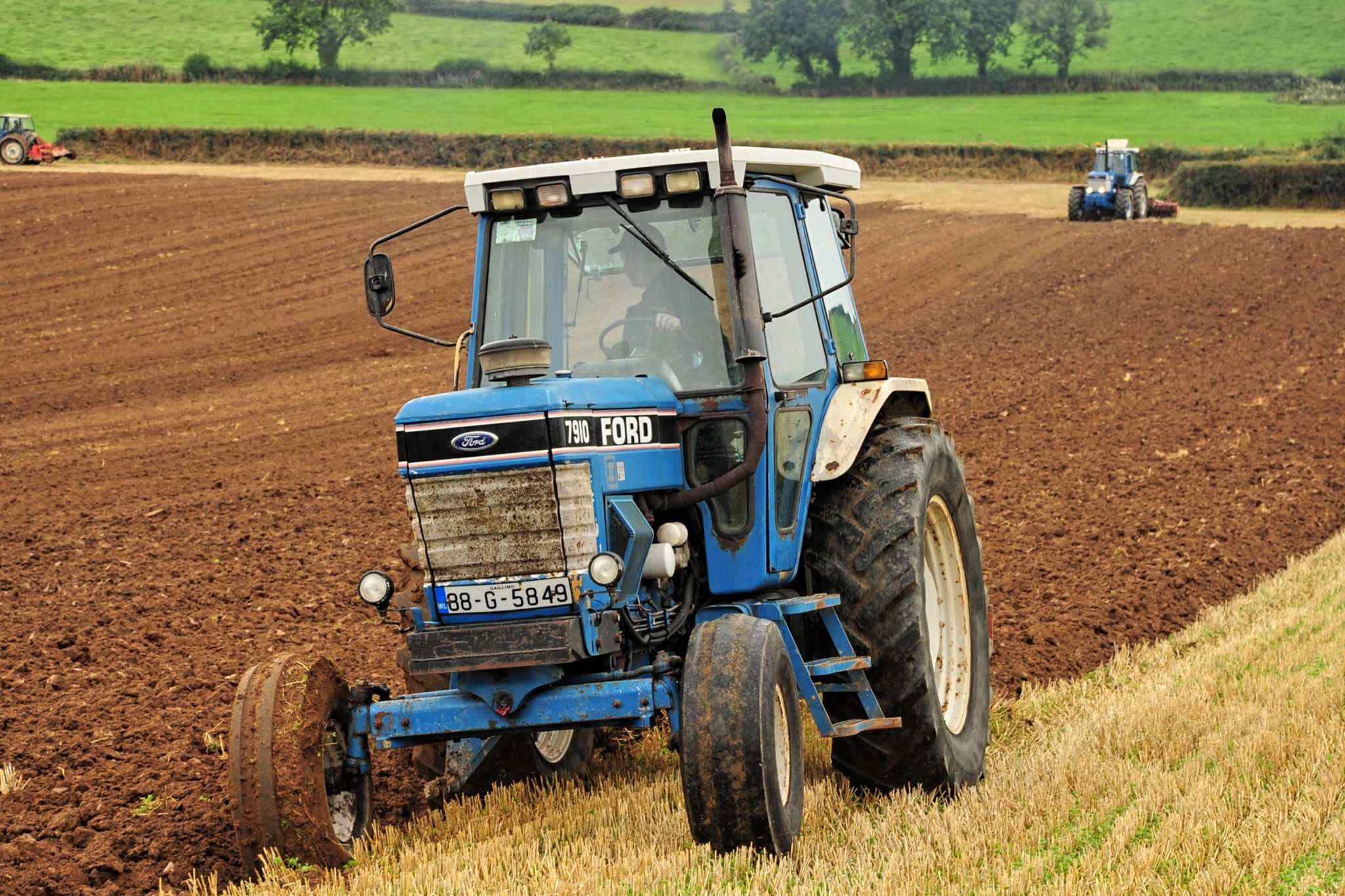 Ford tractors, big and small, were seen working at classic tillage day