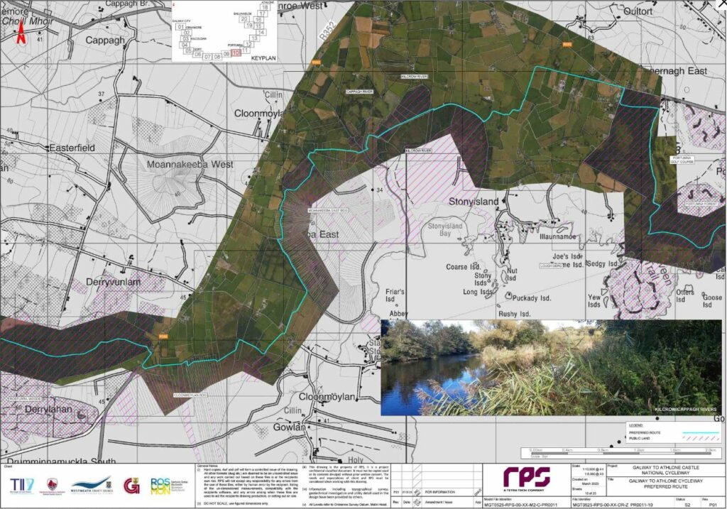 Detailed maps of preferred route for Galway greenway released
