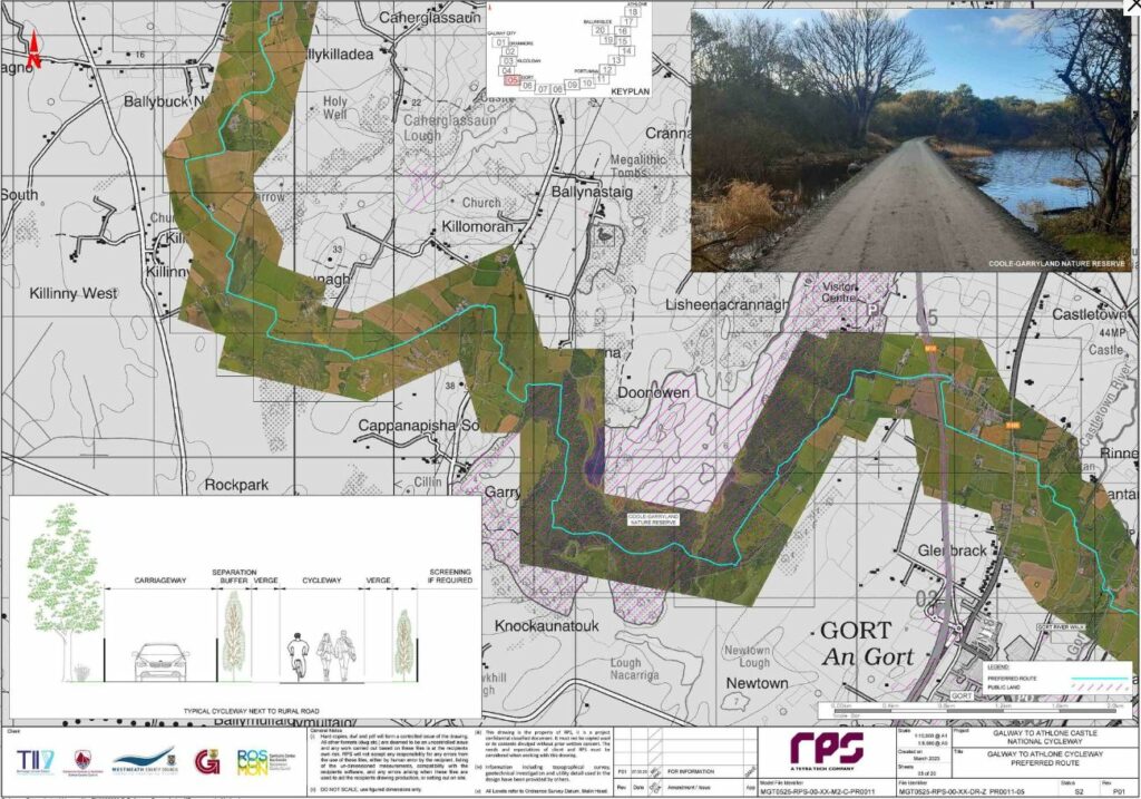 Detailed maps of preferred route for Galway greenway released
