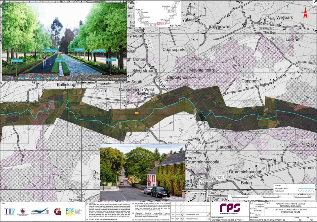 Detailed maps of preferred route for Galway greenway released