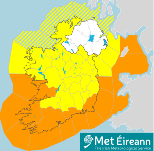 Orange wind warning extended to five counties - Met Éireann - Agriland.ie