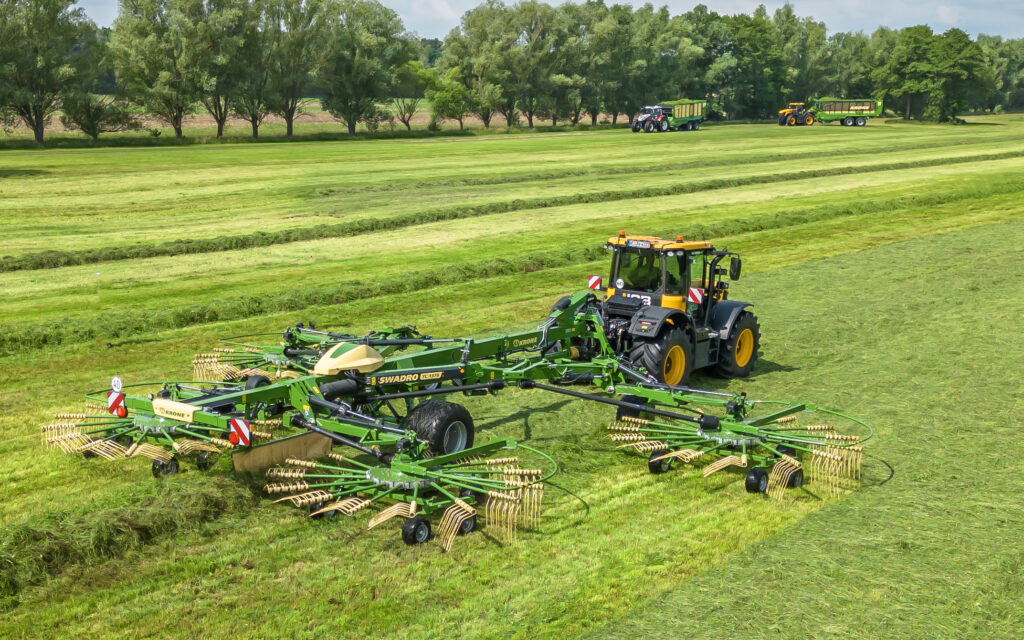 Krone brings six rotor technology to four-rotor rake - Agriland.ie